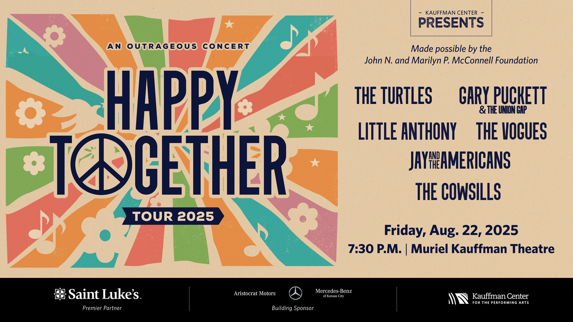 Happy Together Tour at Kauffman Center for the Performing Arts