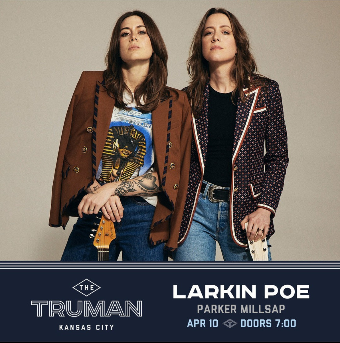 Larkin Poe with Parker Millsap at The Truman in Kansas City, MO, on ...