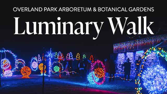 Luminary Walk at Overland Park Arboretum & Botanical Gardens