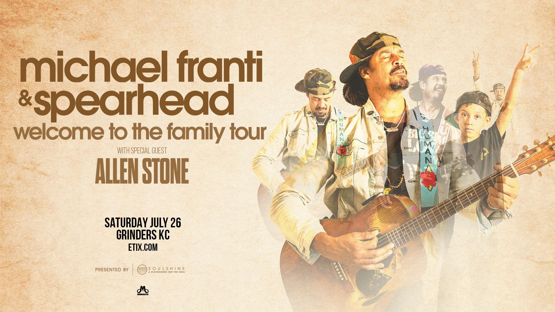 Michael Franti & Spearhead at Grinders KC