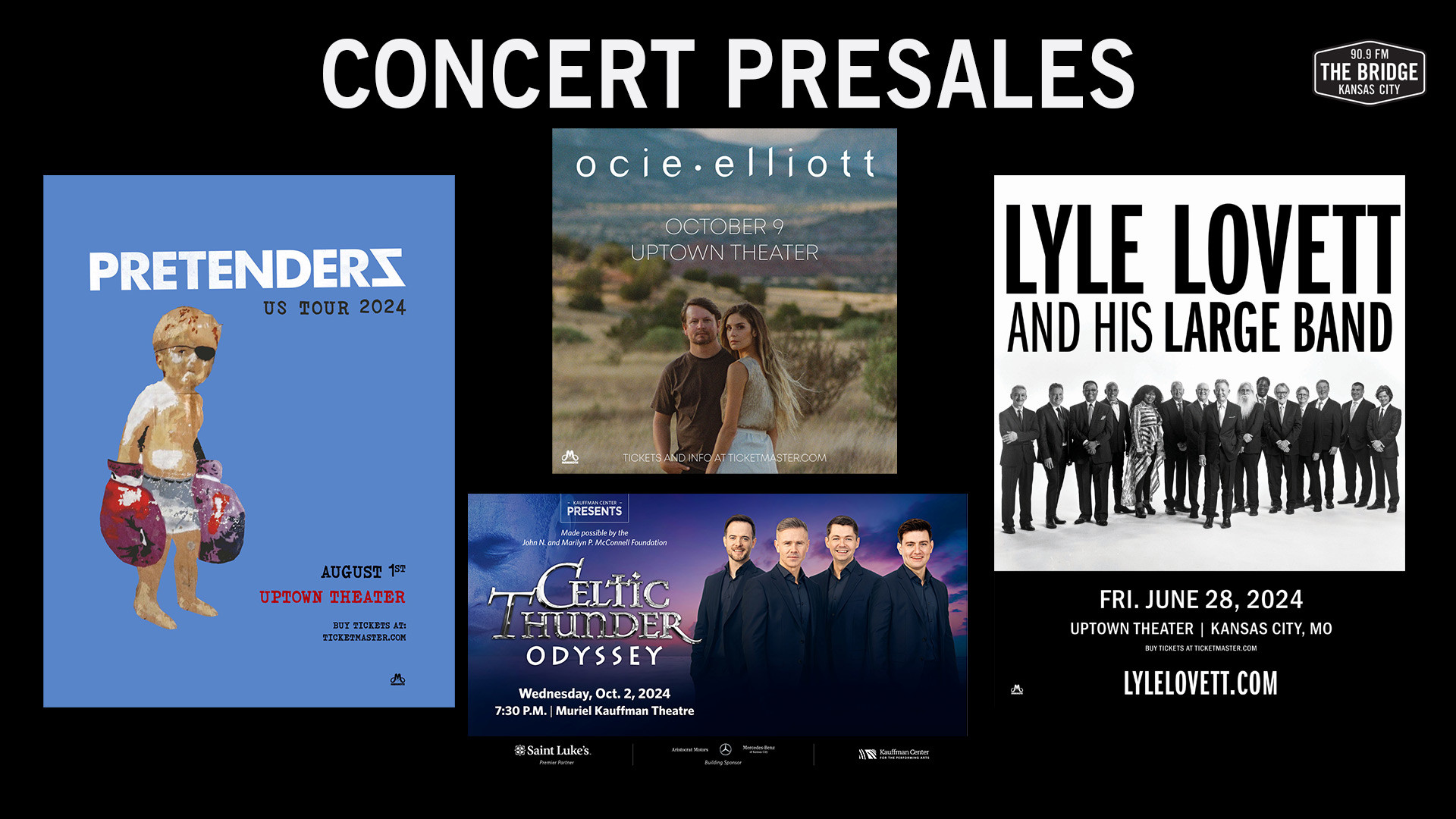 Concert Presales This Week: The Pretenders, Lyle Lovett, Paul Thorn, Celtic Thunder