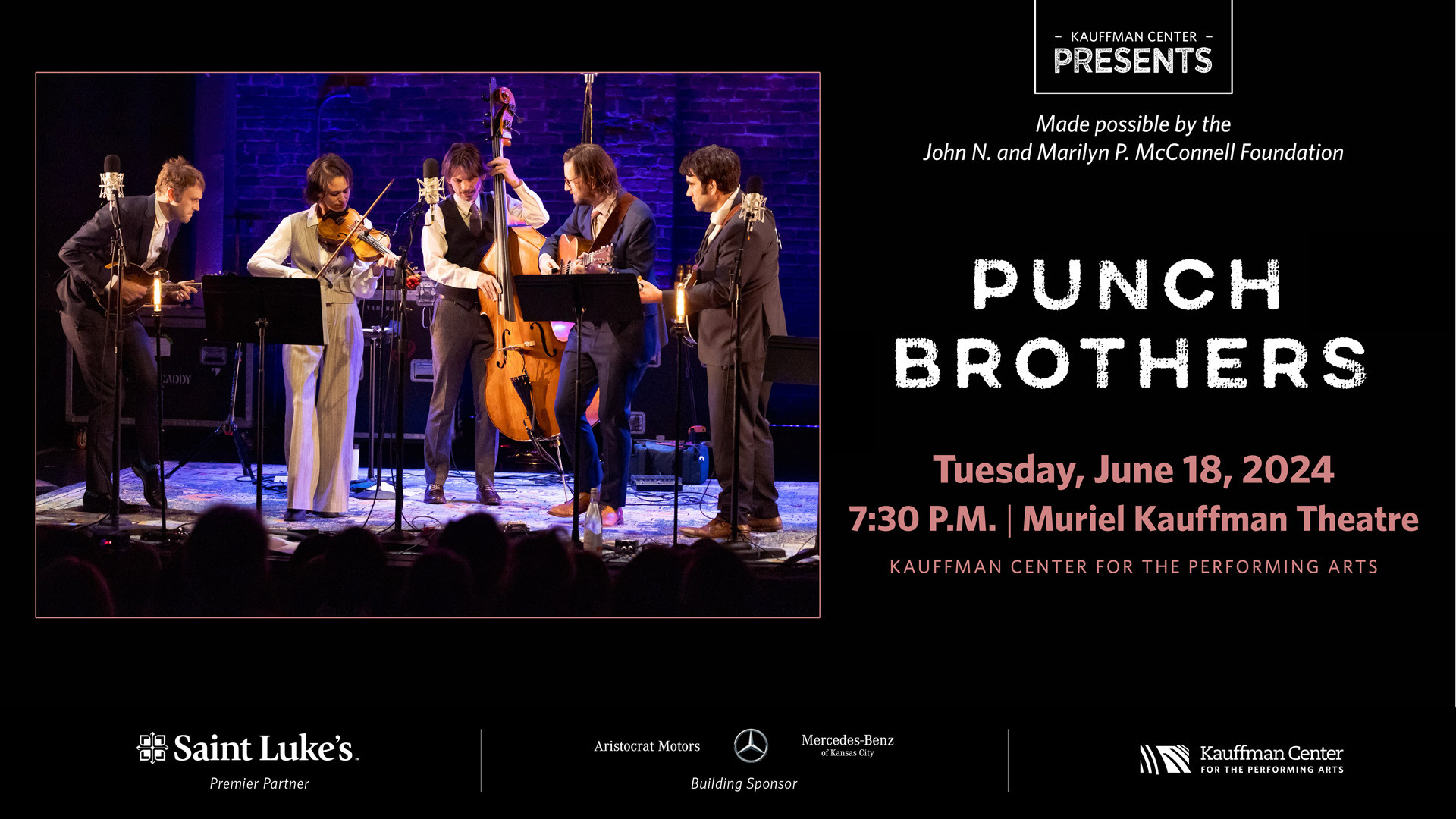Punch Brothers at the Kauffman Center for the Performing Arts